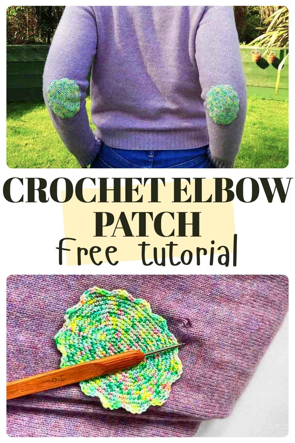 How To Make A Crochet Elbow Patch For Your Sweater