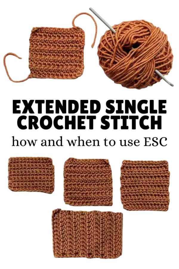 Extended Single Crochet - How To Make It, And When To Use It