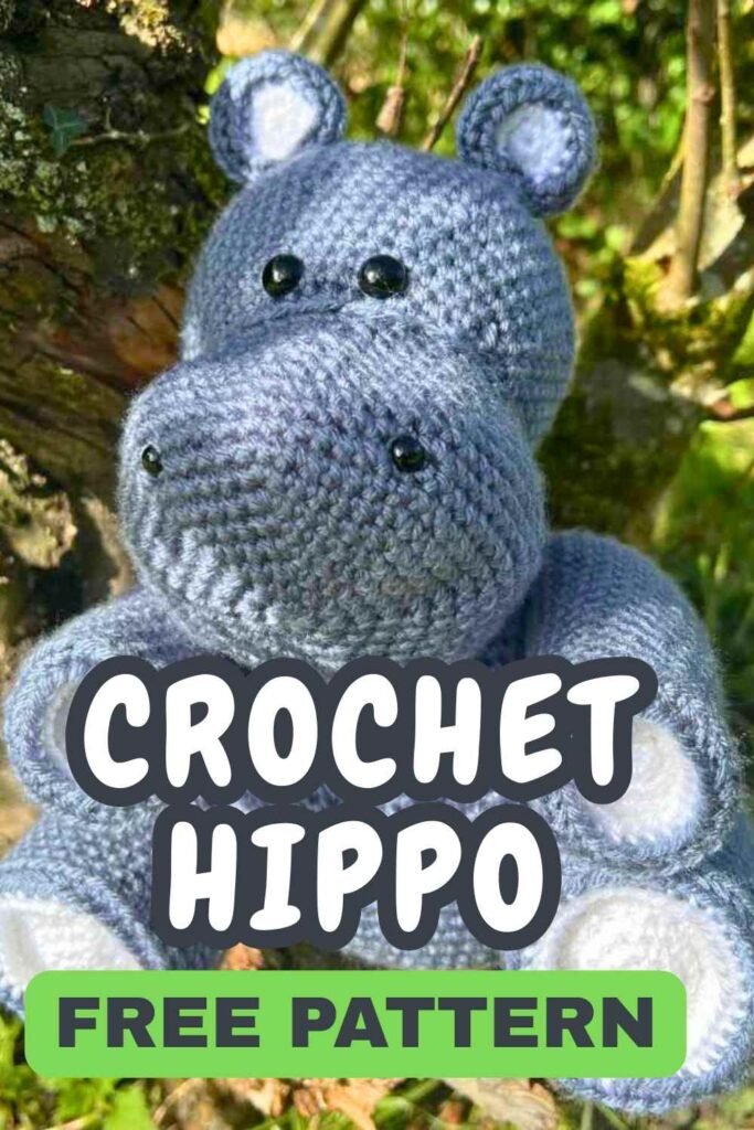 Free Crochet Hippo Pattern by Lucy Kate Crochet
