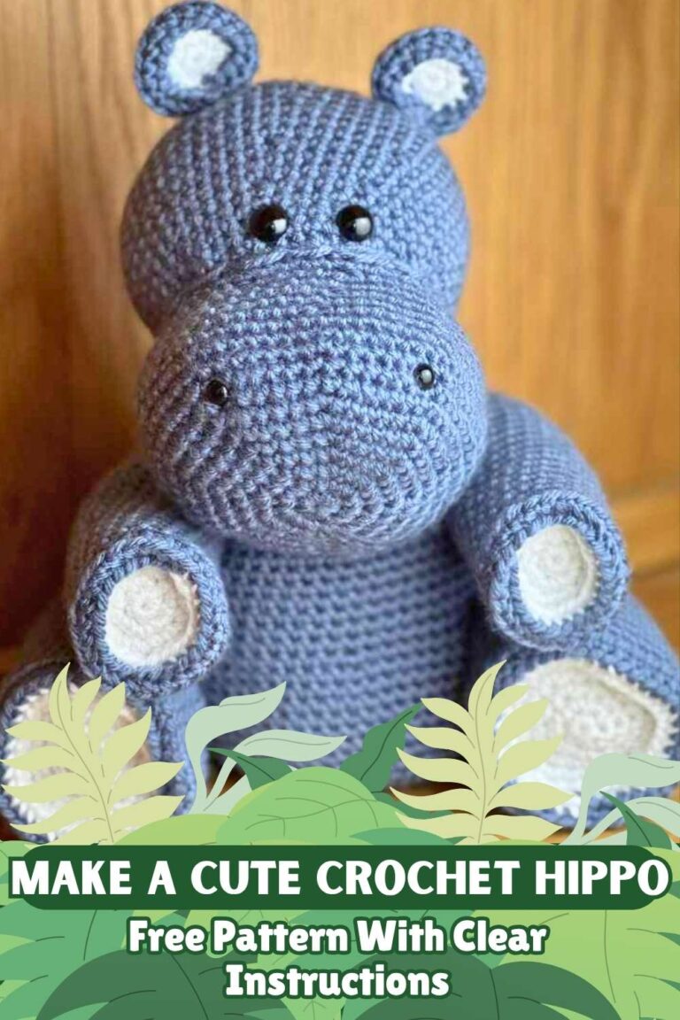 Free Crochet Hippo Pattern by Lucy Kate Crochet