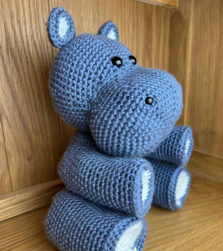 Free Crochet Hippo Pattern by Lucy Kate Crochet