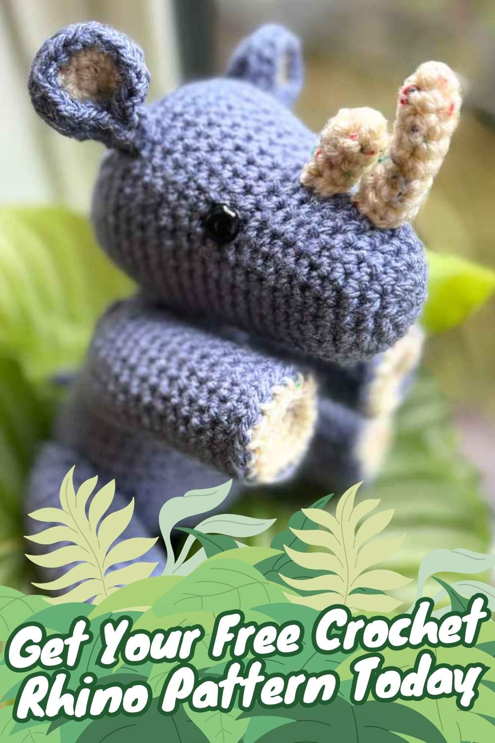Free Crochet Rhino Pattern by Lucy Kate Crochet
