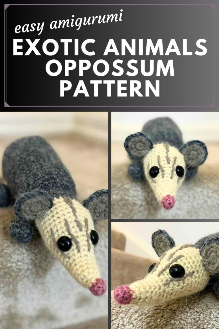Free Crochet Opossum Pattern by Lucy Kate Crochet