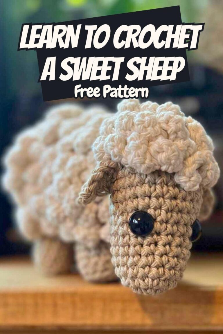 Scruffy Crochet Sheep by Lucy Kate Crochet
