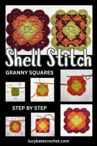 The Shell Stitch Granny Square Made Easy!