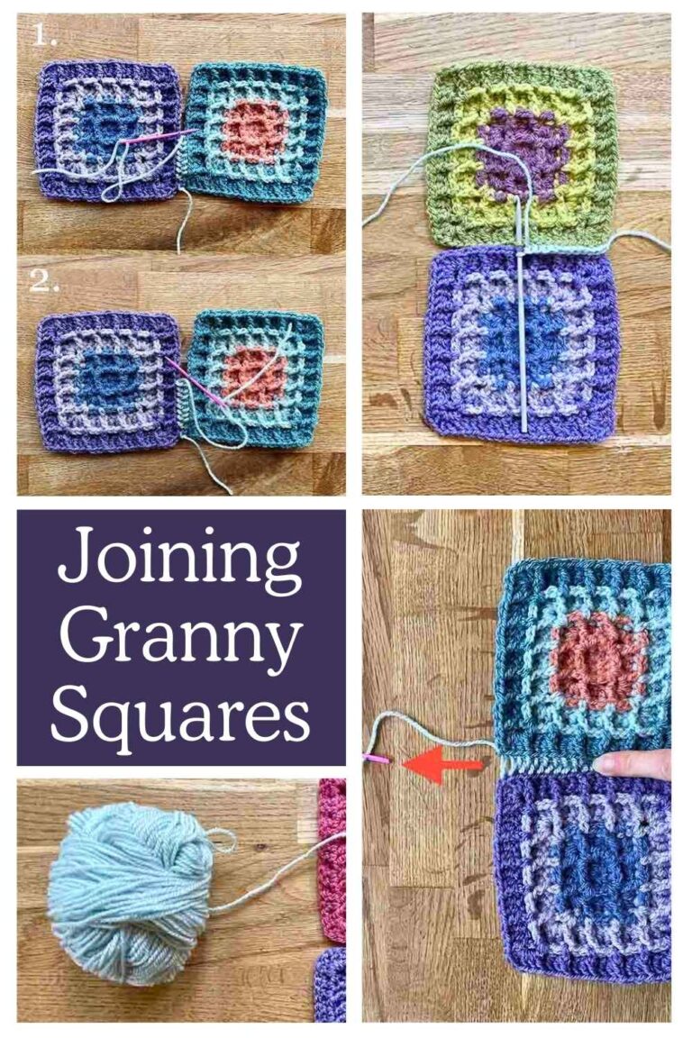 5 Methods For Joining Granny Squares