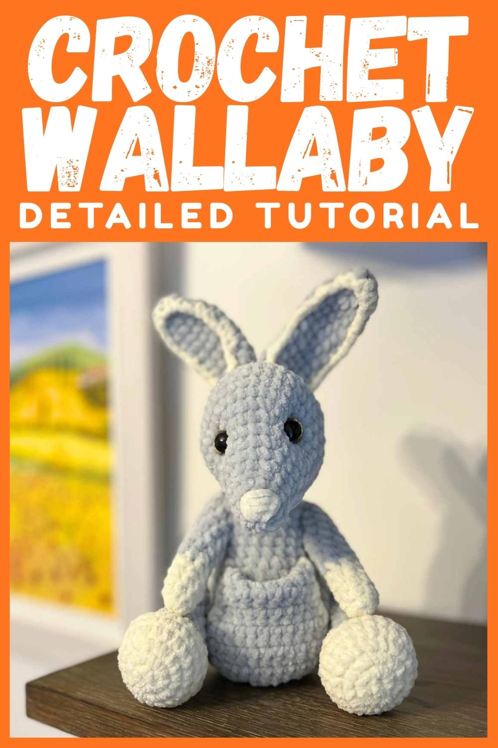 Crochet Wallaby with Joey - Free Amigurumi Pattern