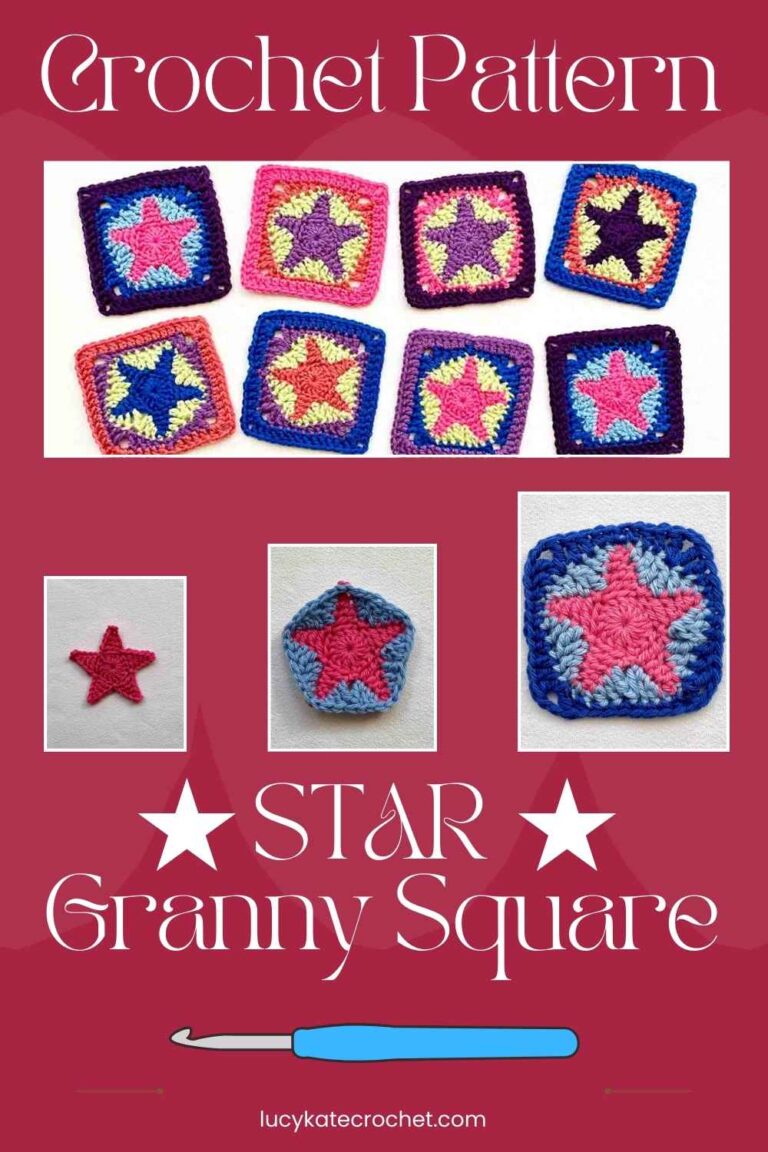 Fool Proof 5-Pointed Star Granny Square Pattern