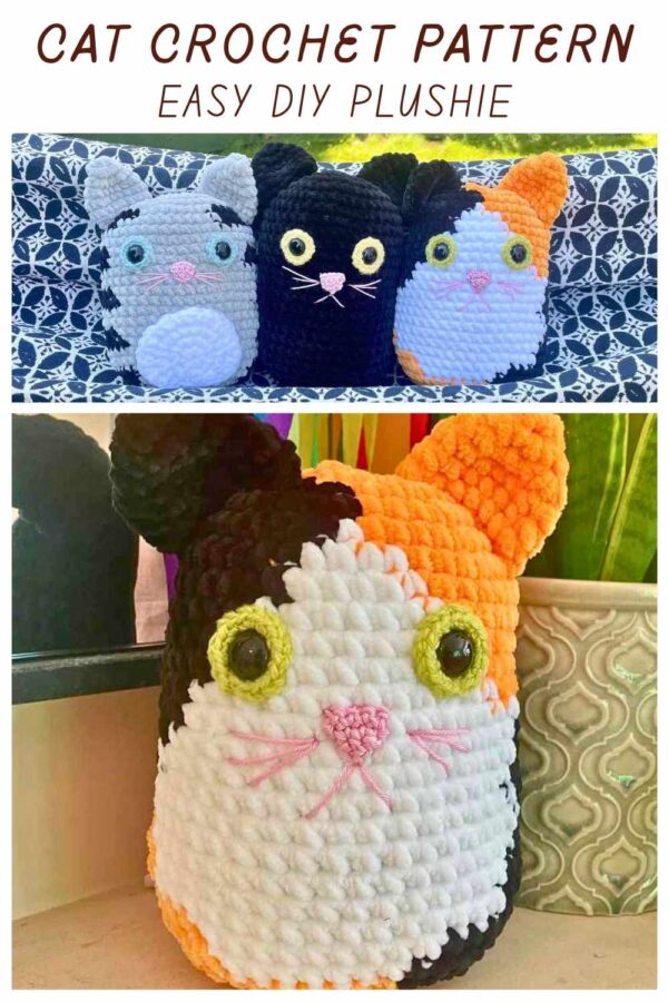 Free Squishy Crochet Calico Cat Pattern