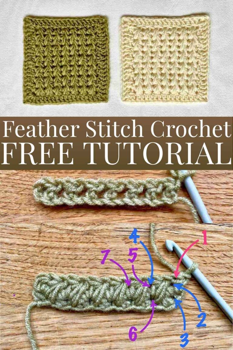 Feather Stitch Granny Square Tutorial - With Lots Of Pictures!