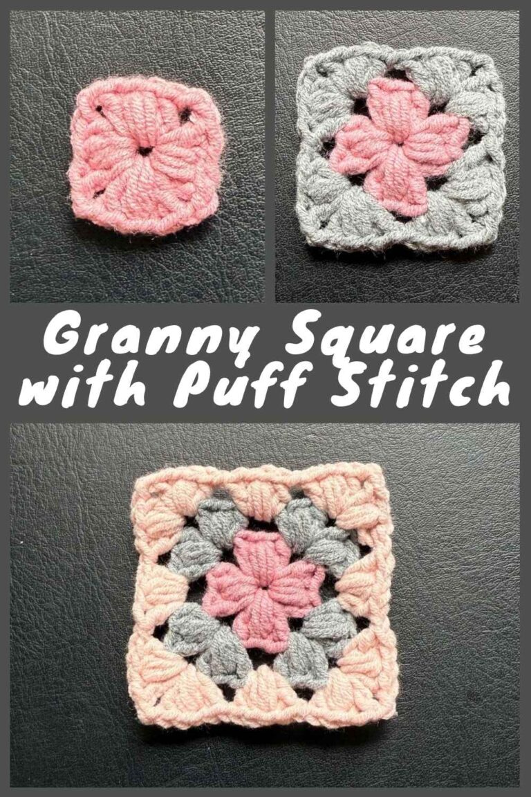 Free Puff Stitch Granny Square Pattern