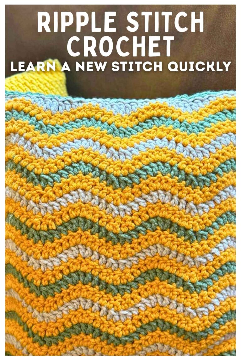 How To Crochet Ripple Stitch For Complete Beginners
